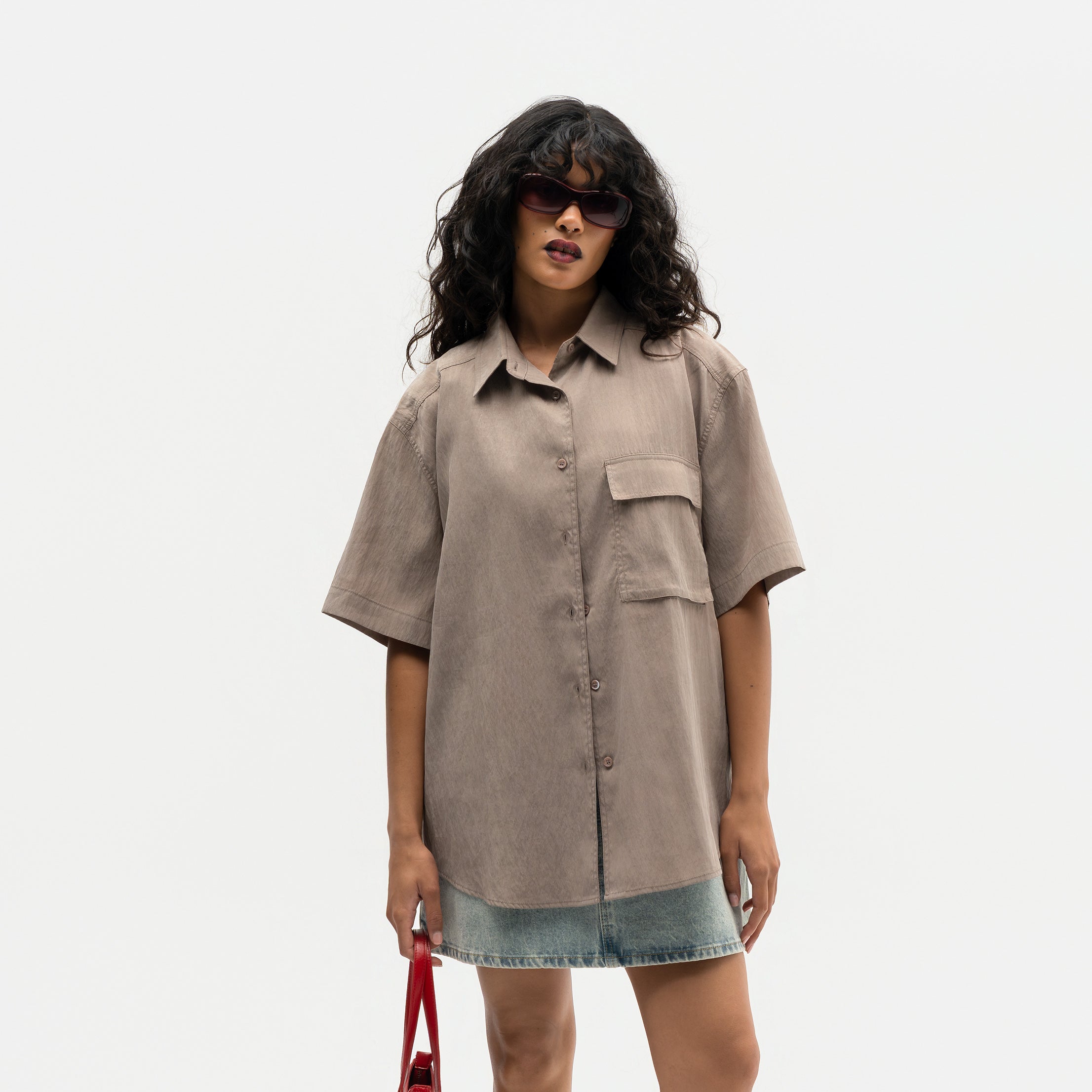 Soft Nude Loose Shirt – Beyreck